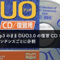 560個に分割したDUO3.0 復習用のmp3に歌詞を入力する | カゴブロ